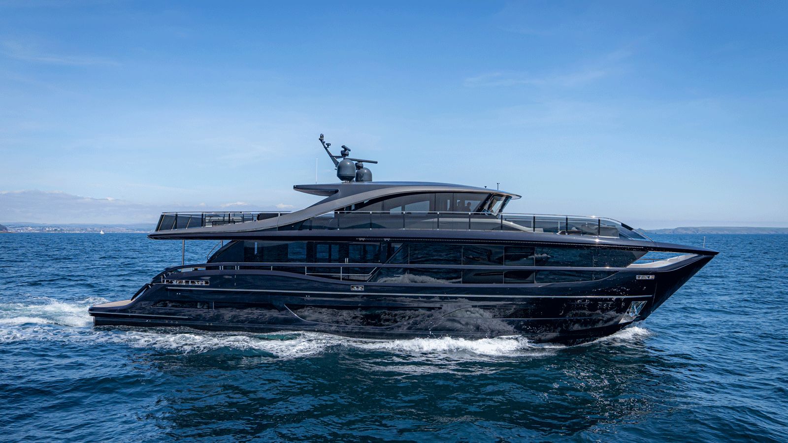 First Princess X95 Yacht Spotted on Sea Trials